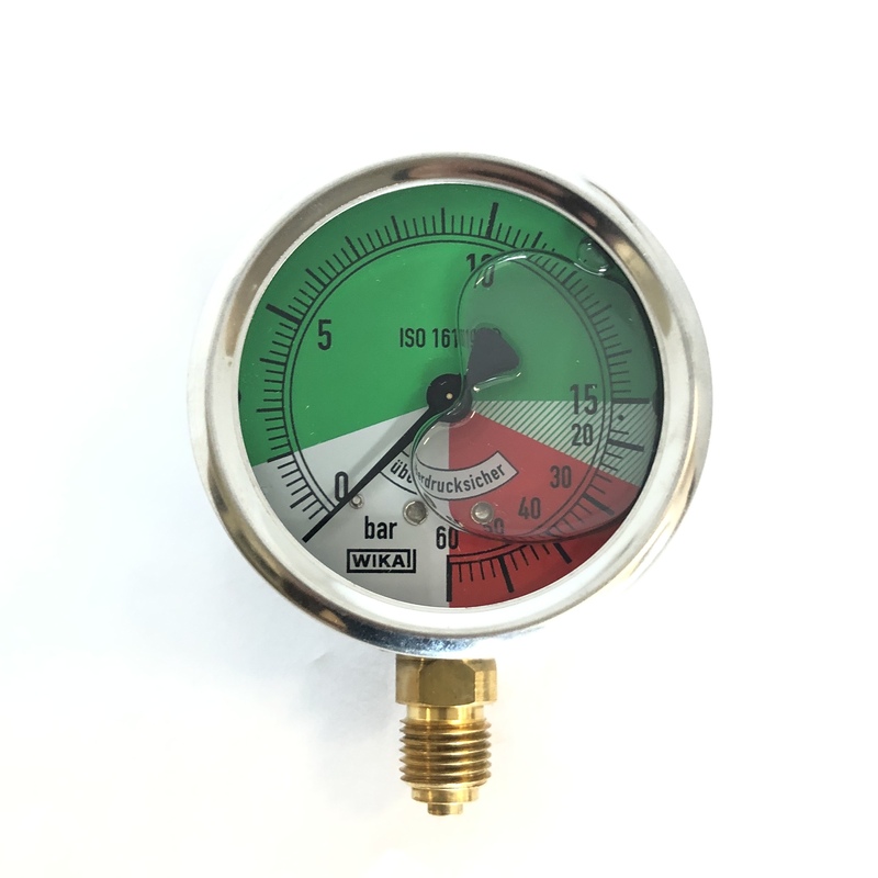 MANOMETRO 60 BAR INOX ISOMETRICO DIAMETRO 63 mm. ATTACCO 1/4": CERMAG ...