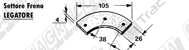 CLUTCH SECTOR FOR GALLIGNANI BINDER BRAKE 8866002: L'AGRICOLA RICAMBI ...