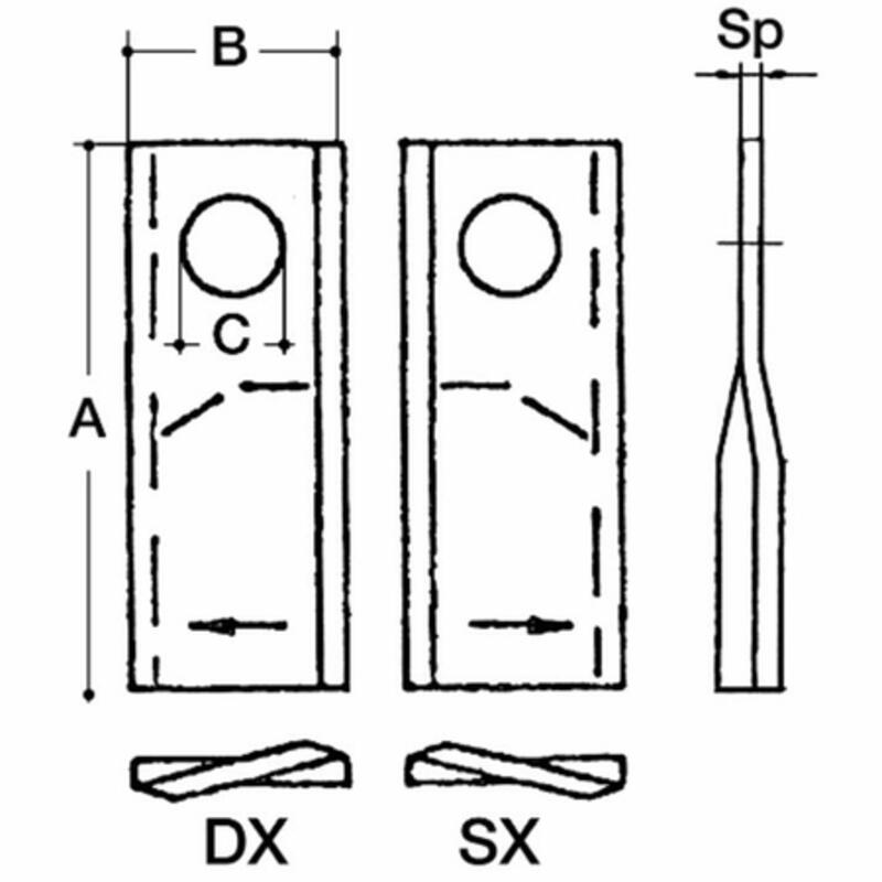 RIGHT KNIFE DISC MOWER WITH COMER GROUP: AMA RICAMBI - 05532 - Buy at ...