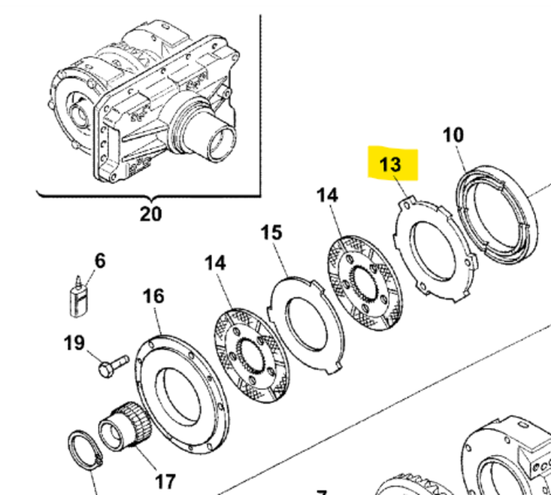 DRILLED DISC FRONT DIFFERENTIAL LOCK: LANDINI - 3557995M1 - Buy at the ...